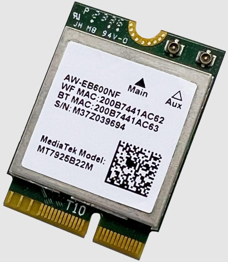 MediaTek MT7925 mt-EB600NF WiFi 7 802.11be 2×2 Triband Client M.2 AE ...